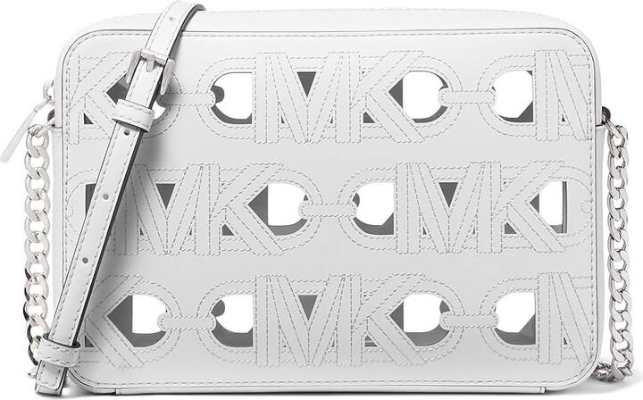 MICHAEL Michael Kors Jet Set Large East West Crossbody (Optic White ...