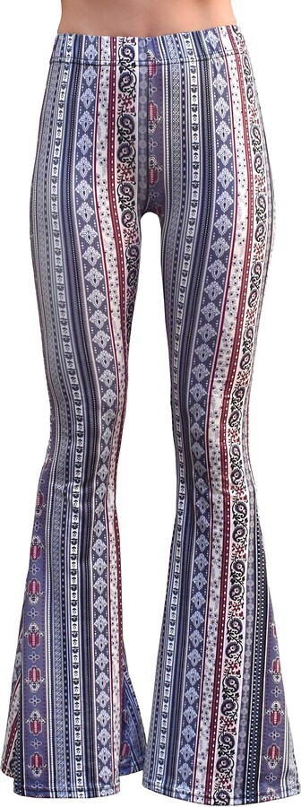Daisy Del Sol Women's High Waist Gypsy Comfy Yoga Ethnic Tribal Stretch ...