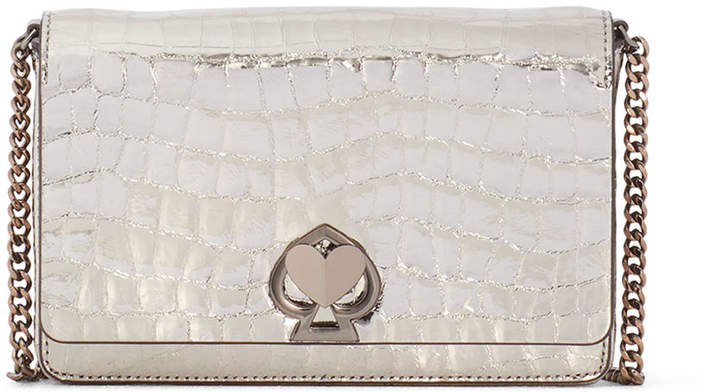 Kate Spade Romy Croc Embossed Chain Wallet Bag - ShopStyle