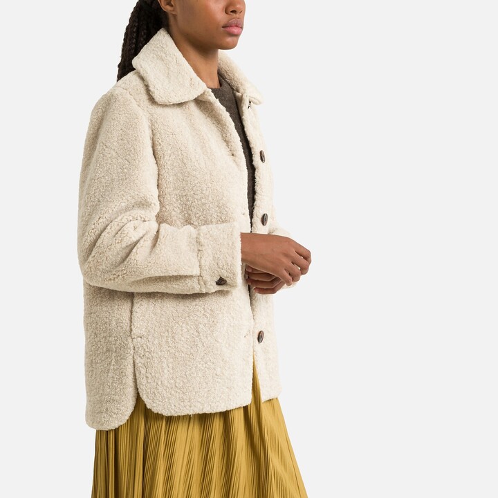 Samsoe And Samsoe Short Buttoned Coat - ShopStyle