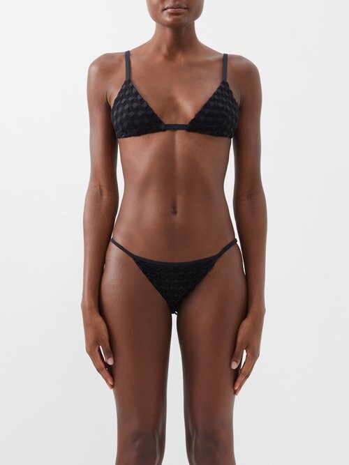 Sara Cristina Sun Crochet-lace Triangle Bikini Top - ShopStyle Two Piece Swimsuits