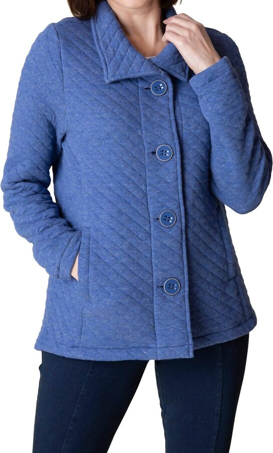 Habitat Quilted Knit Jacket In Cobalt - ShopStyle