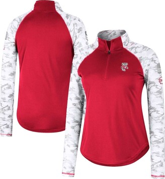 Colosseum Women's Red Wisconsin Badgers OHT Military Appreciation Flash ...