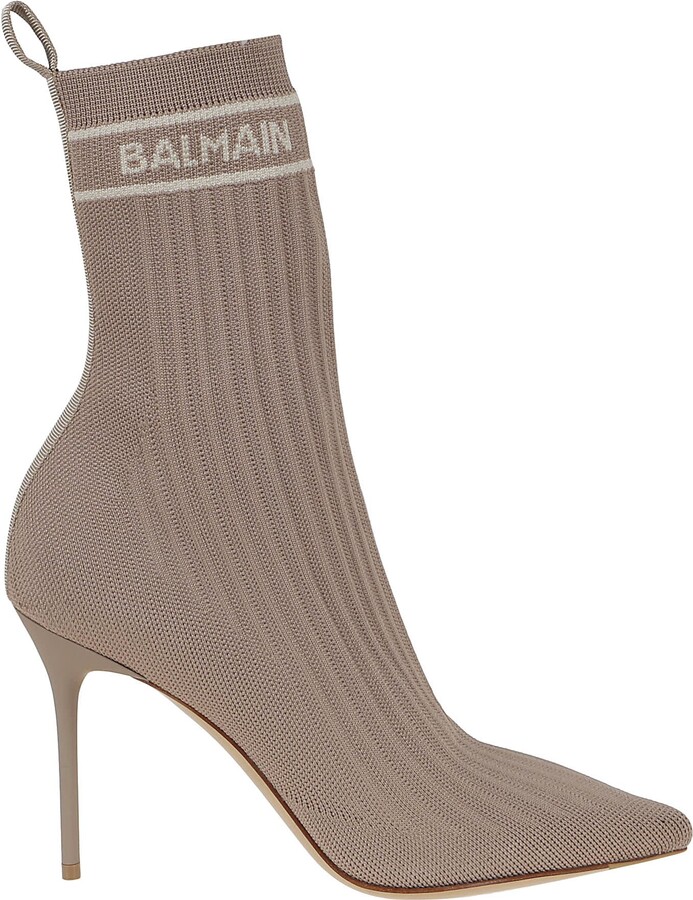 Balmain Ankle Boot Skye-knit - ShopStyle
