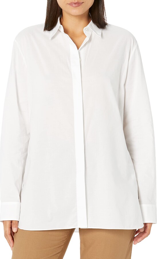 Theory womens Classic Menswear Sh2 Button Down Shirt - ShopStyle Tops