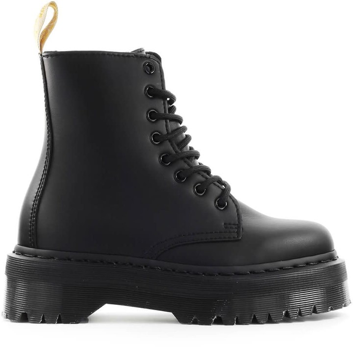 Dr. Martens Jadon Ii Mono Vegan Black Combat Boot - ShopStyle