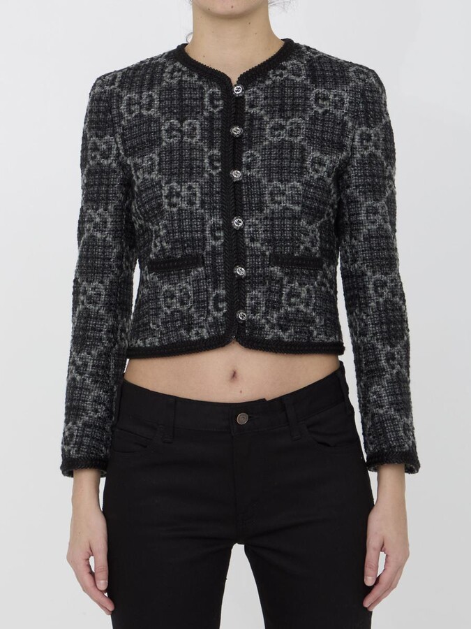 Gucci GG tweed jacket - ShopStyle