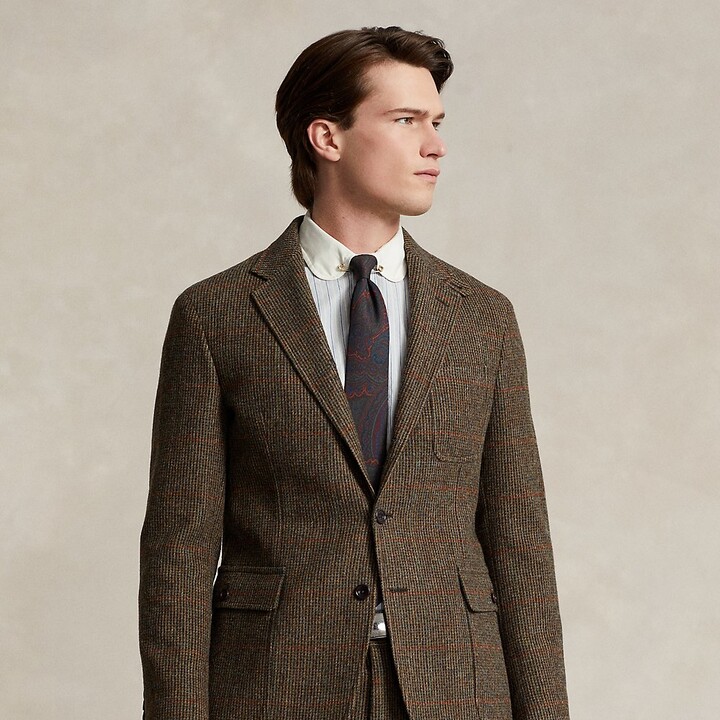 Ralph Lauren Polo Plaid Shetland Wool Tweed Jacket - ShopStyle Sport ...