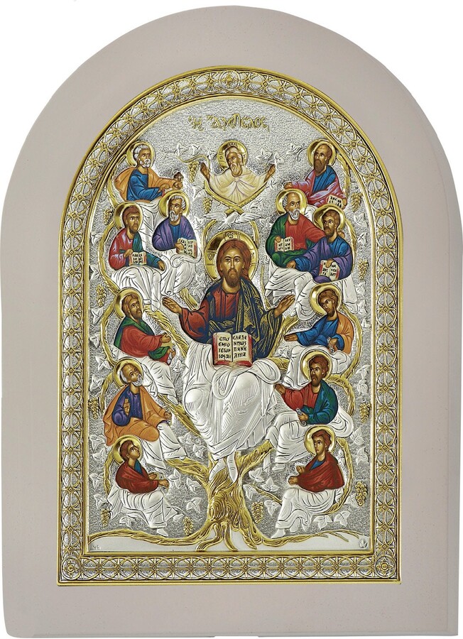 Etsy Byzantine Silver Orthodox Icon Tree Of Life Greek Orthodox ...