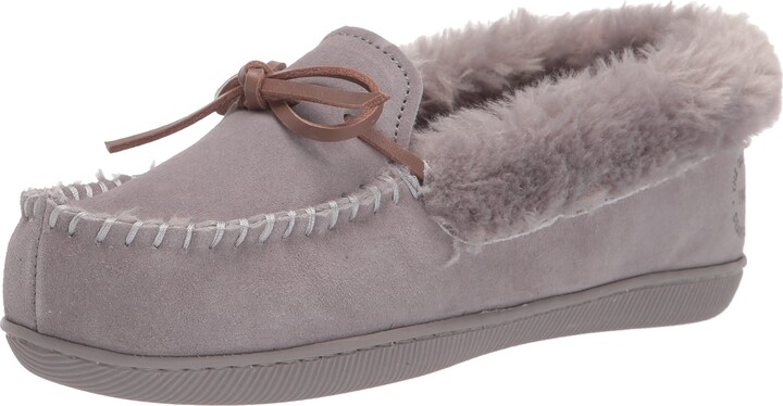 Dearfoams Women's Bethany Suede Moccasin Slipper - ShopStyle Cardigans