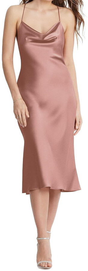 LOVELY Piper Cowl-Neck Convertible Midi Slip Dress - ShopStyle