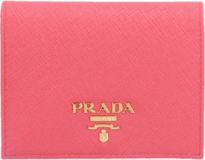 Prada Logo Button Bifold Wallet - ShopStyle