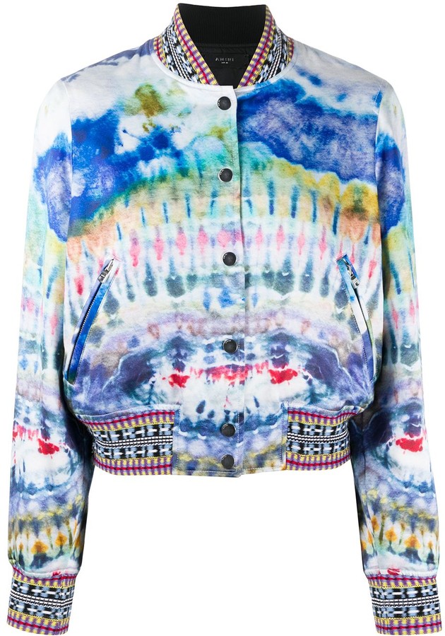Amiri Abstract Print Bomber Jacket - ShopStyle