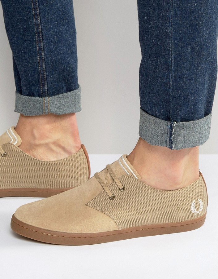 Fred Perry Byron Low Suede Sneakers - ShopStyle