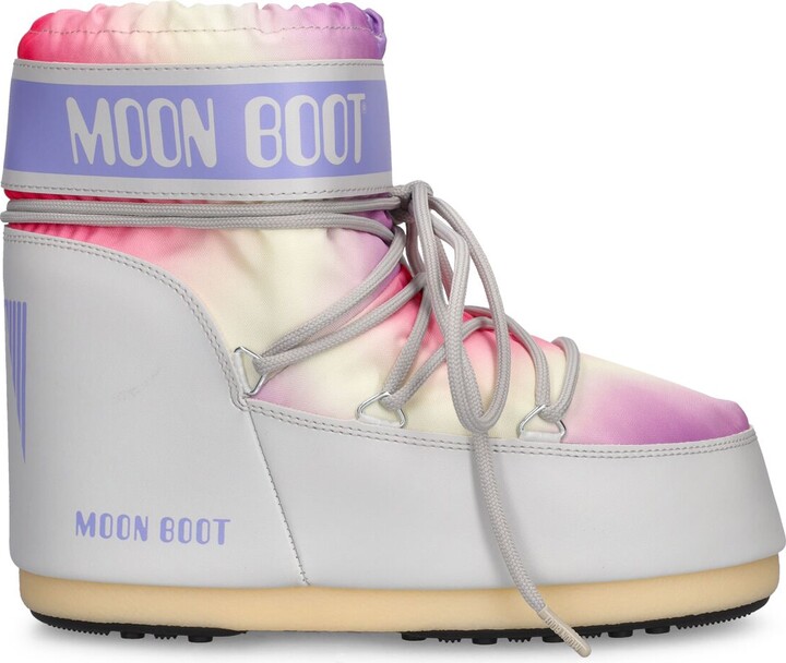 Moon Boot Low Tie Dye Icon nylon moon boots - ShopStyle