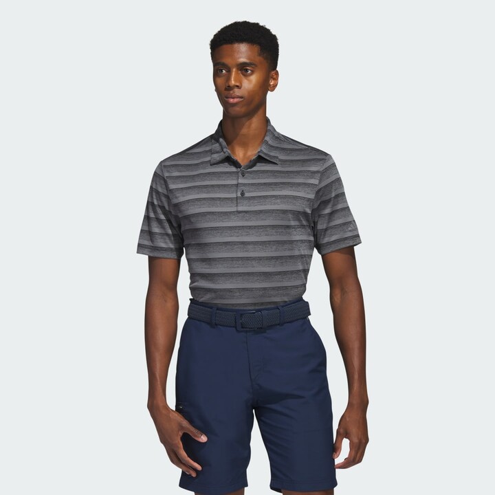 adidas Two-Color Striped Polo Shirt - ShopStyle