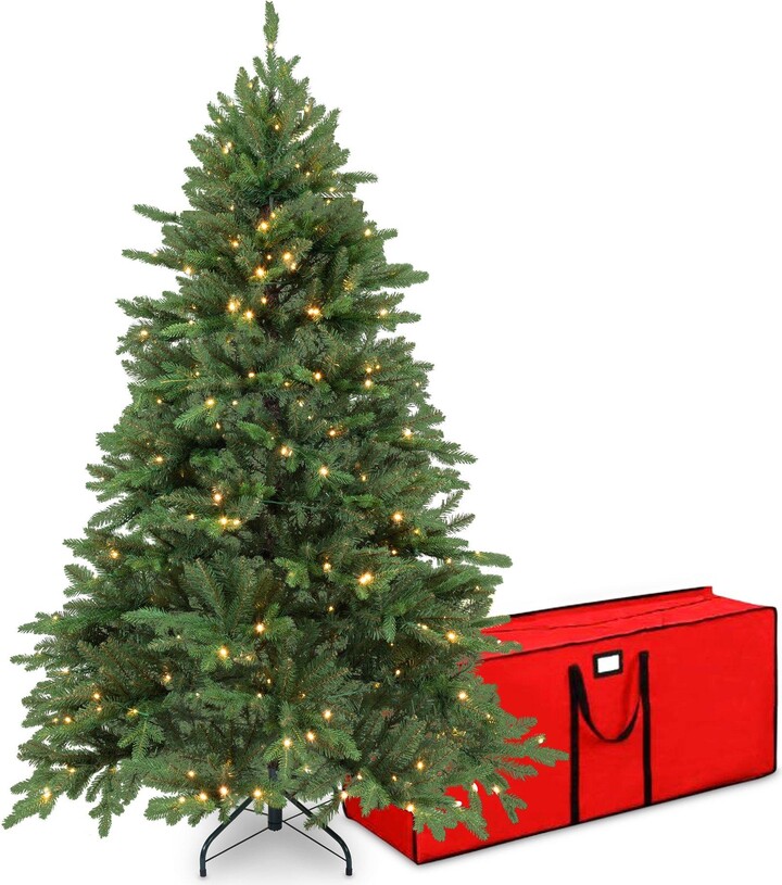 Outdoor Living 7ft Pre Lit LED Premium Festive Christmas Tree with free ...