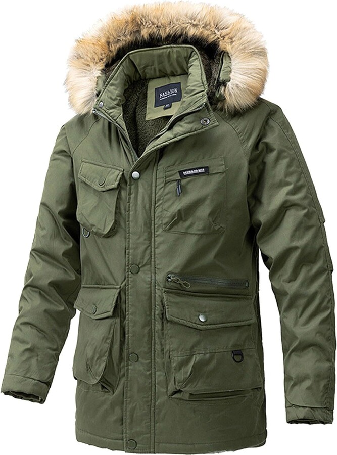 Generic Heavy Duty Jacket Trench Coat Peacoat Over Suit Shiny Puffer ...