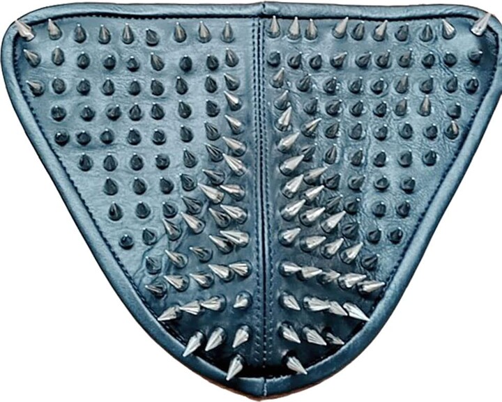 SIZZLEATHER Men's Thong Spiked Real Leather's Jockstrap G-String with ...