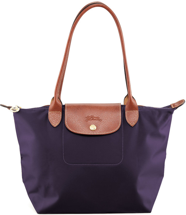 Longchamp Le Pliage Medium Monogramm Shoulder Tote Bag, Bilberry ...
