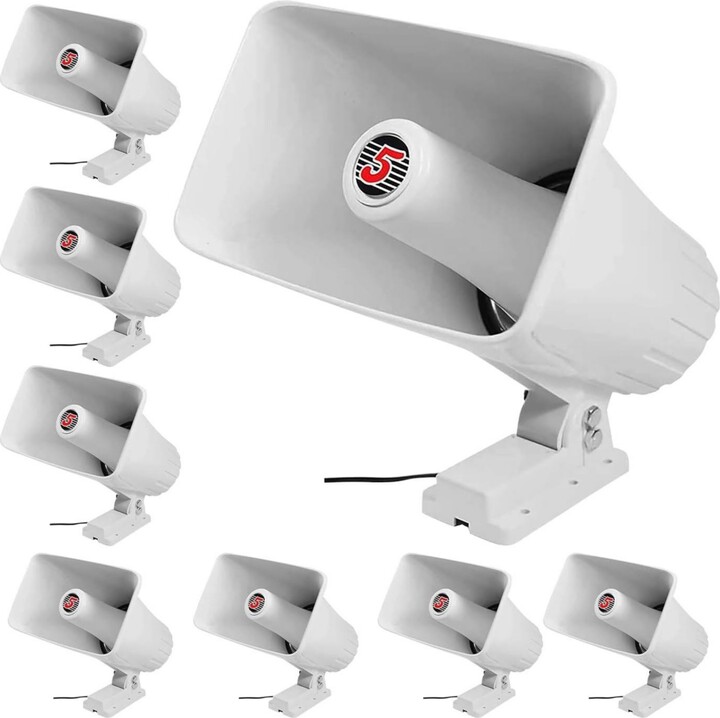 5 Core Indoor Outdoor Pa Horn Speaker 5 x 8 Inch Loud Pa System 8 Ohm ...