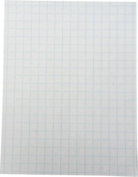 School Smart Graph Paper, 8-1/2 x 11 Inches, 1/2 Inch Rule, White, 500 ...