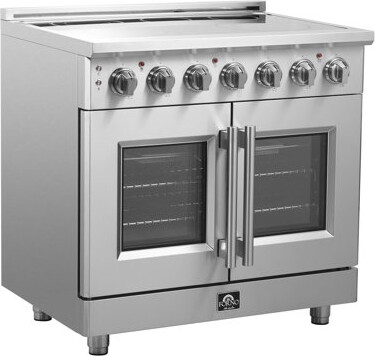 Forno Alta Qualita Massimo 36-inch French Door Electric Range Stainless ...