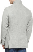 Brunello Cucinelli Cashmere Hybrid Sport Jacket, Gray - ShopStyle
