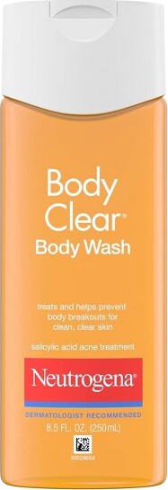 Neutrogena Body Clear Acne Body Wash with Glycerin for Breakout ...