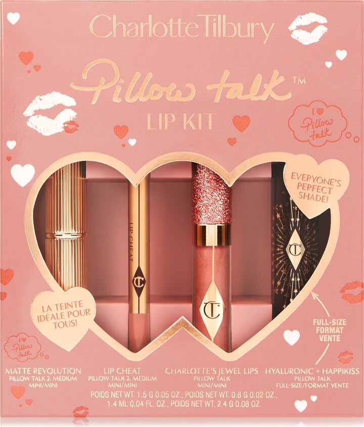 Charlotte Tilbury Pillow Talk Lip Wardrobe (Limited Edition) $74 Value ...