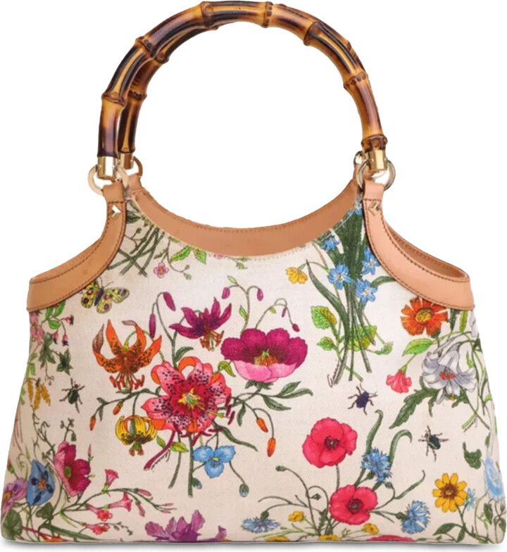 Gucci Bamboo leather handbag - ShopStyle Shoulder Bags