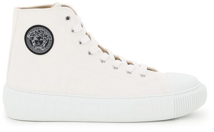 Versace Greca High Top Canvas Sneaker - ShopStyle