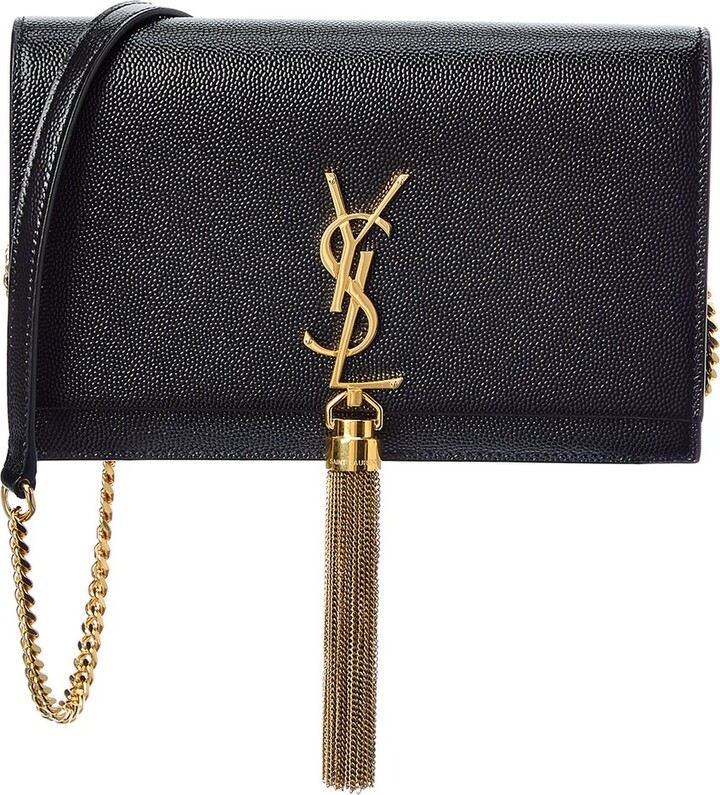 Saint Laurent Kate Monogram Leather Shoulder Bag - ShopStyle