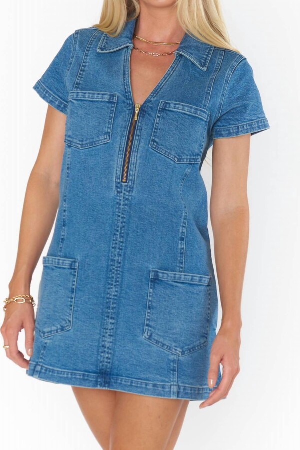 Show Me Your Mumu Prescott Mini Dress In Tide - ShopStyle