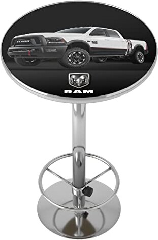 Trademark Gameroom White RAM Truck Bar Table with Footrest - ShopStyle