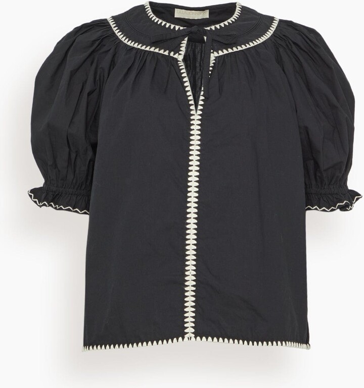 Ulla Johnson Ruby Top in Noir - ShopStyle