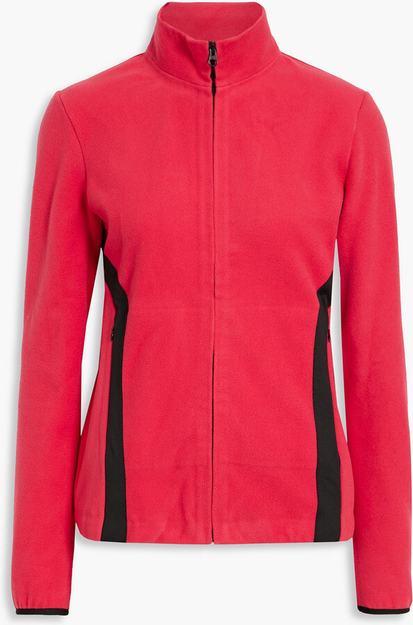 Jet Set Chara knit-paneled fleece jacket - ShopStyle