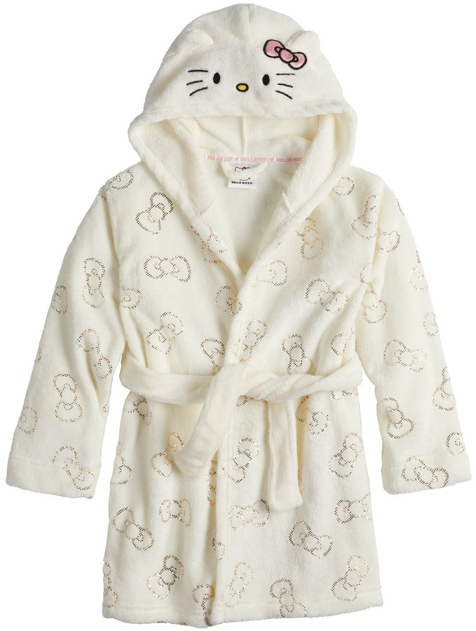 Licensed Character Hello Kitty Girls 4-6 Hooded Robe - ShopStyle ...