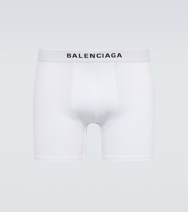 Balenciaga Logo boxer briefs - ShopStyle