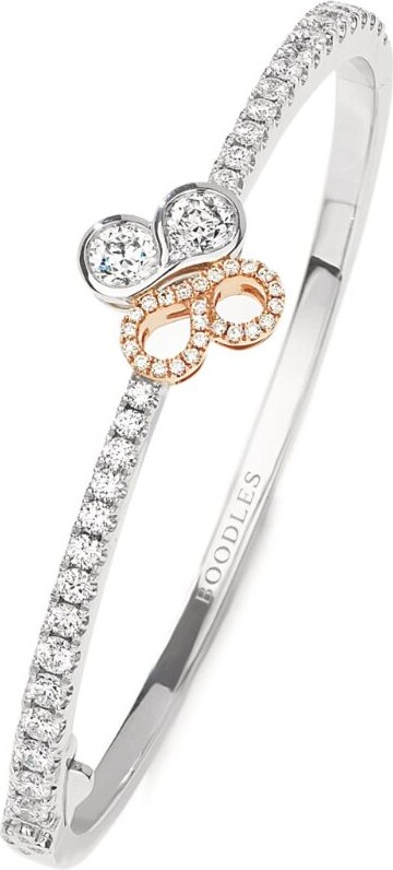 Boodles Platinum, Rose Gold and Diamond Be Boodles Bangle - ShopStyle ...