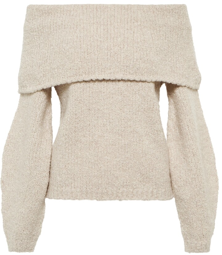 Vince Off-shoulder wool-blend sweater - ShopStyle
