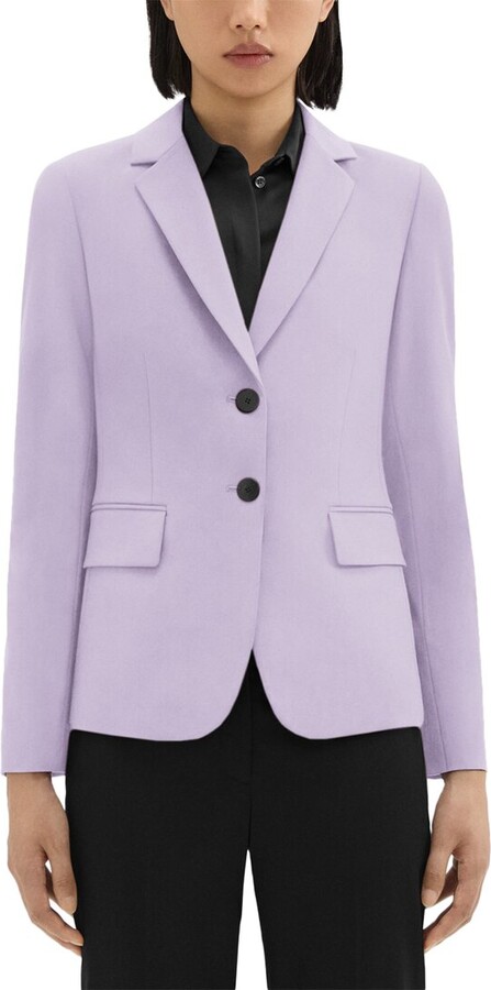 Theory Carissa Wool-Blend Jacket - ShopStyle Blazers