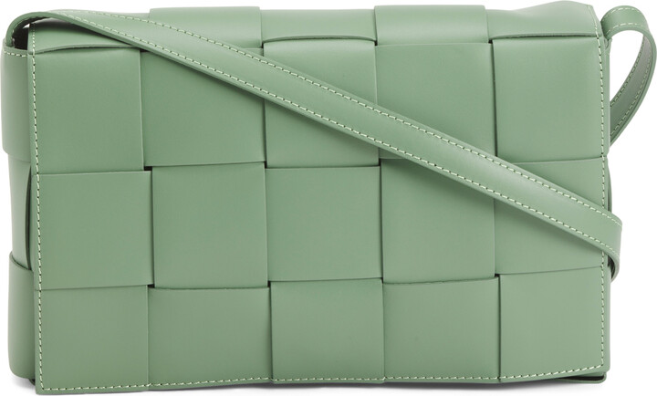 Valentina Fiore Made In Italy Leather Woven Crossbody - ShopStyle ...