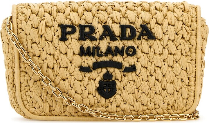 Prada Raffia crossbody bag - ShopStyle