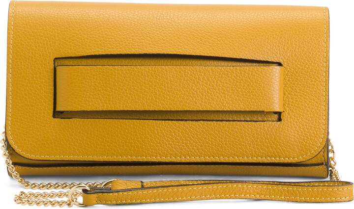 Cheval Made In Italy Leather Crossbody With Front Handle - ShopStyle ...