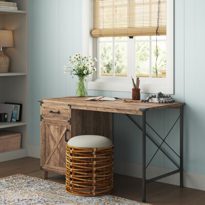 Trent Austin Design Nguyen 2 Piece Rectangular Computer Desk Office Set ...