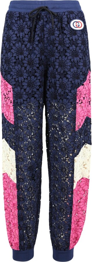 Gucci Lace & Intarsia Pant - ShopStyle