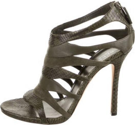 Gucci Python Sandals - ShopStyle