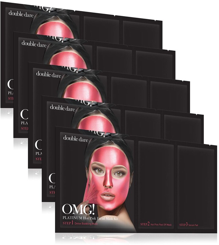 Omg Double Dare OMG! Platinum 3-Piece Hot Pink Facial Mask Kit - Set of ...