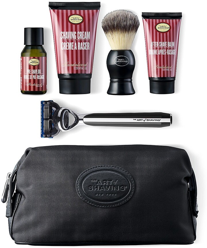 The Art of Shaving Sandalwood Elements of the Perfect Shave 5-Piece Set ...
